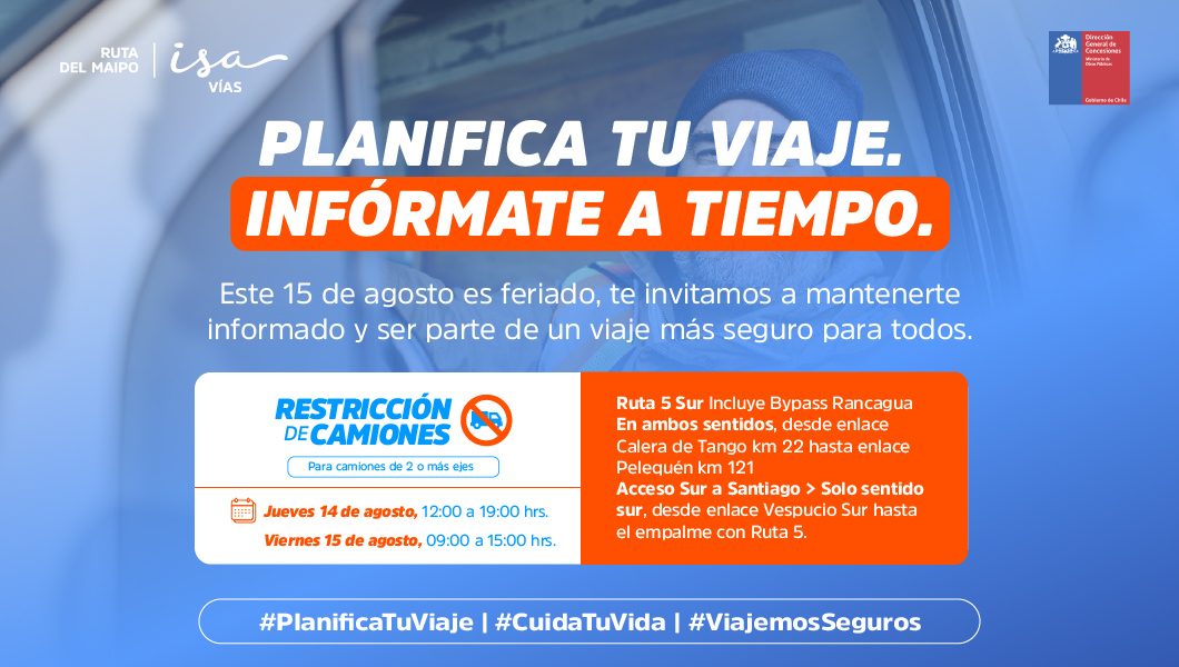 PLANIFICA TU VIAJE - Ruta del Maipo